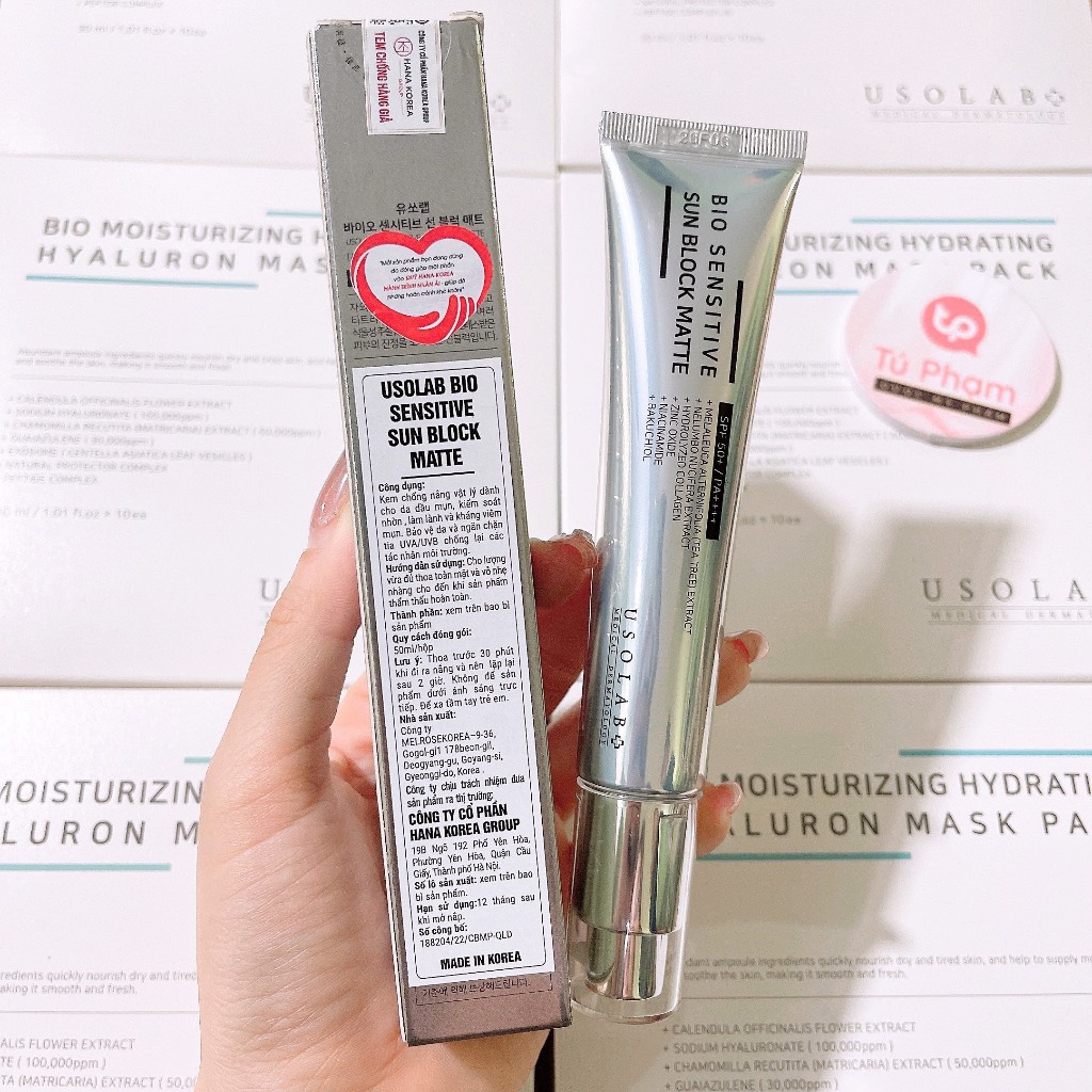 [HÀNG CÔNG TY] Kem Chống Nắng Usolab Bio Sensitive/Intensive Sun Block ...