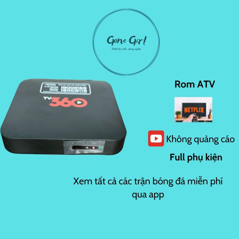 TV Tivi Box 360 Viettel Android, đã up rom ATV không khóa, biến tv thường thành tv thông minh ...