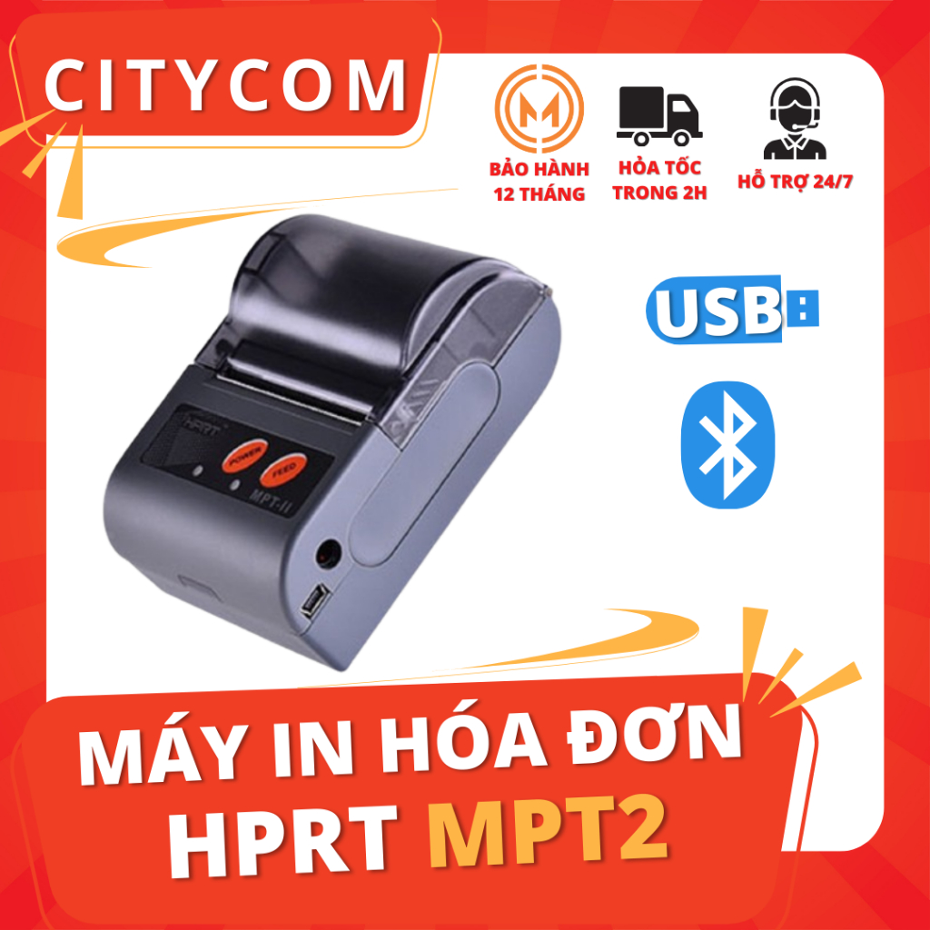 MÁY IN HÓA ĐƠN MPT2 [USB + BLUETOOTH] | Shopee Việt Nam