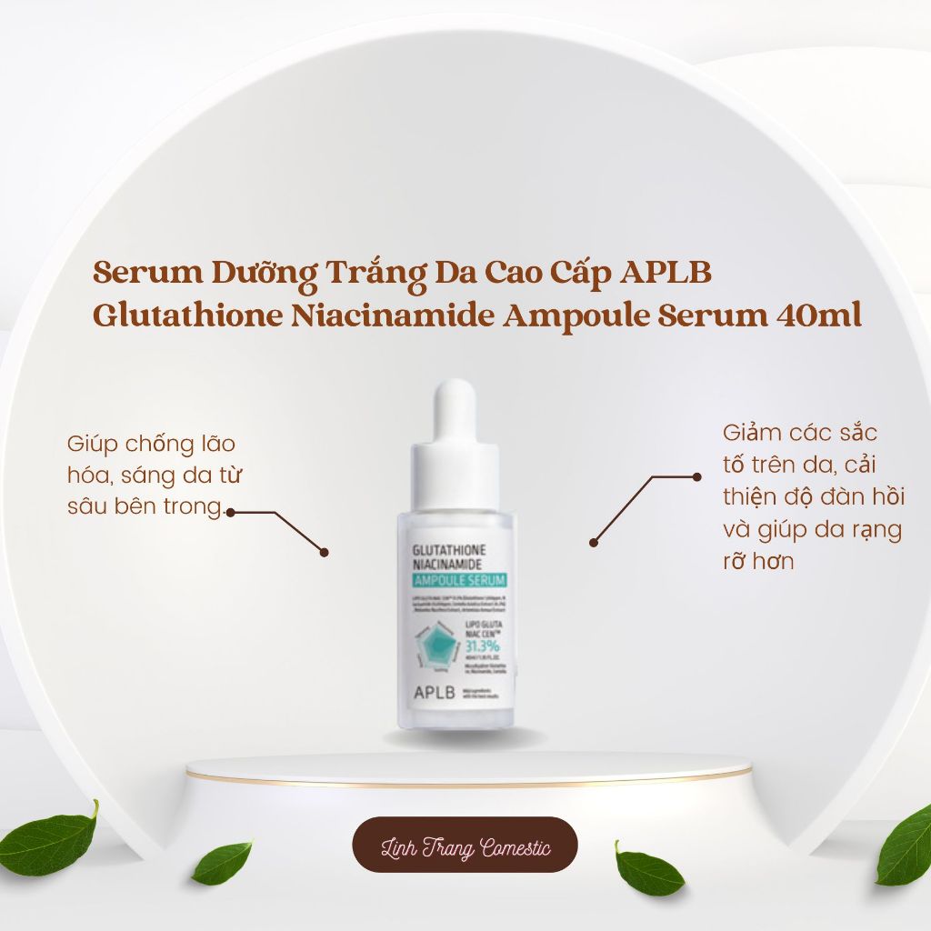Serum Dưỡng Trắng Da Cao Cấp APLB Glutathione Niacinamide Ampoule Serum 40ml HÀNG CHÍNH HÃNG ...