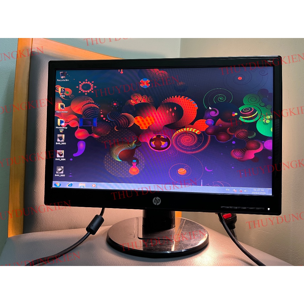 Màn hình 19 inch dùng cho máy tính để bàn, hãng HP, model 19ka, hàng đã ...