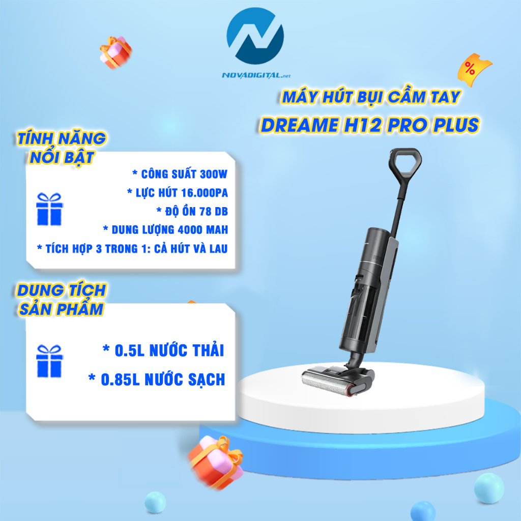 Máy Hút Bụi Lau Nhà Cầm Tay Dreame H12 Pro Plus/ H13 Pro Plus Mix | Shopee Việt Nam