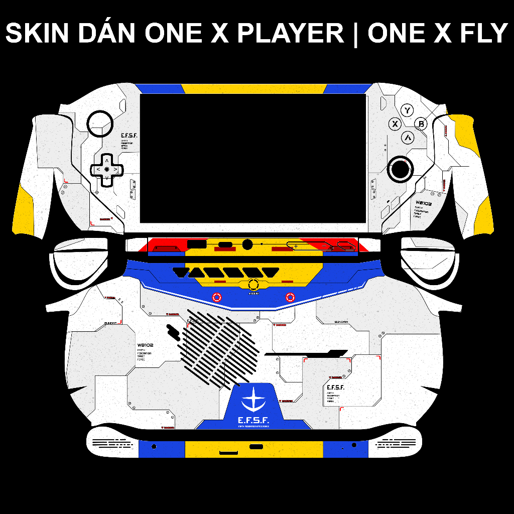 Skin dán One X Player One X Fly mẫu Gundam (có custom theo ý thích, đã ...