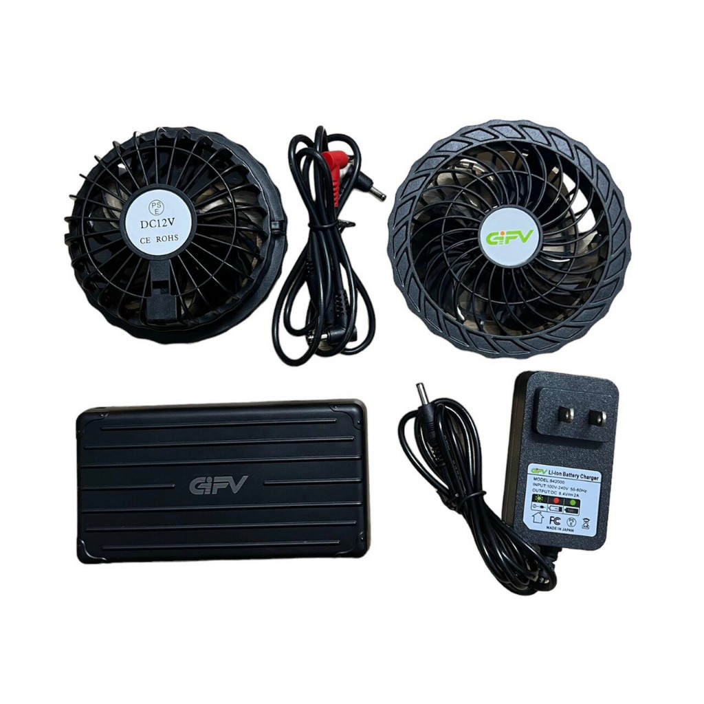 BỘ ĐIỀU HOÀ THƯƠNG HIỆU GIVF ( pin, quạt, sạc, giắc cắm ) | Shopee Việt Nam