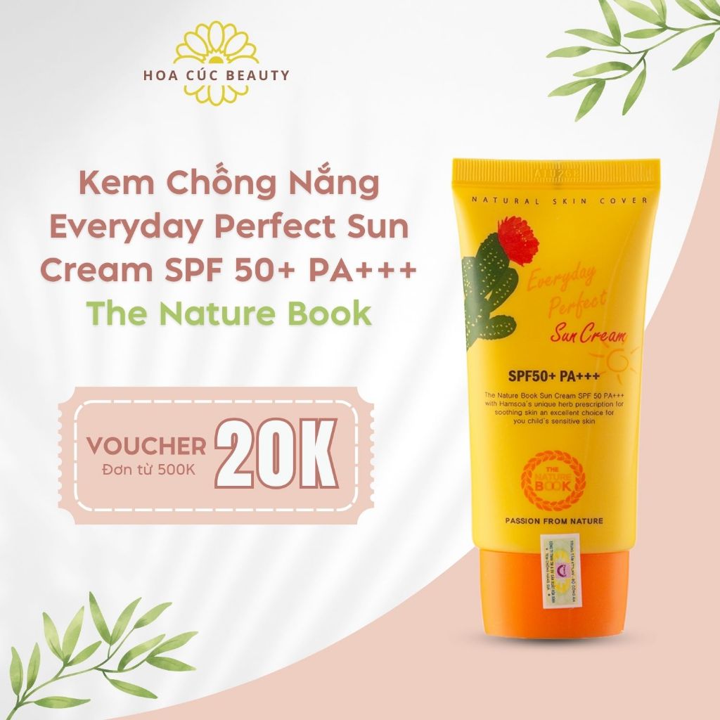 Kem Chống Nắng The Nature Book Everyday Perfect Sun Cream SPF 50+ PA ...