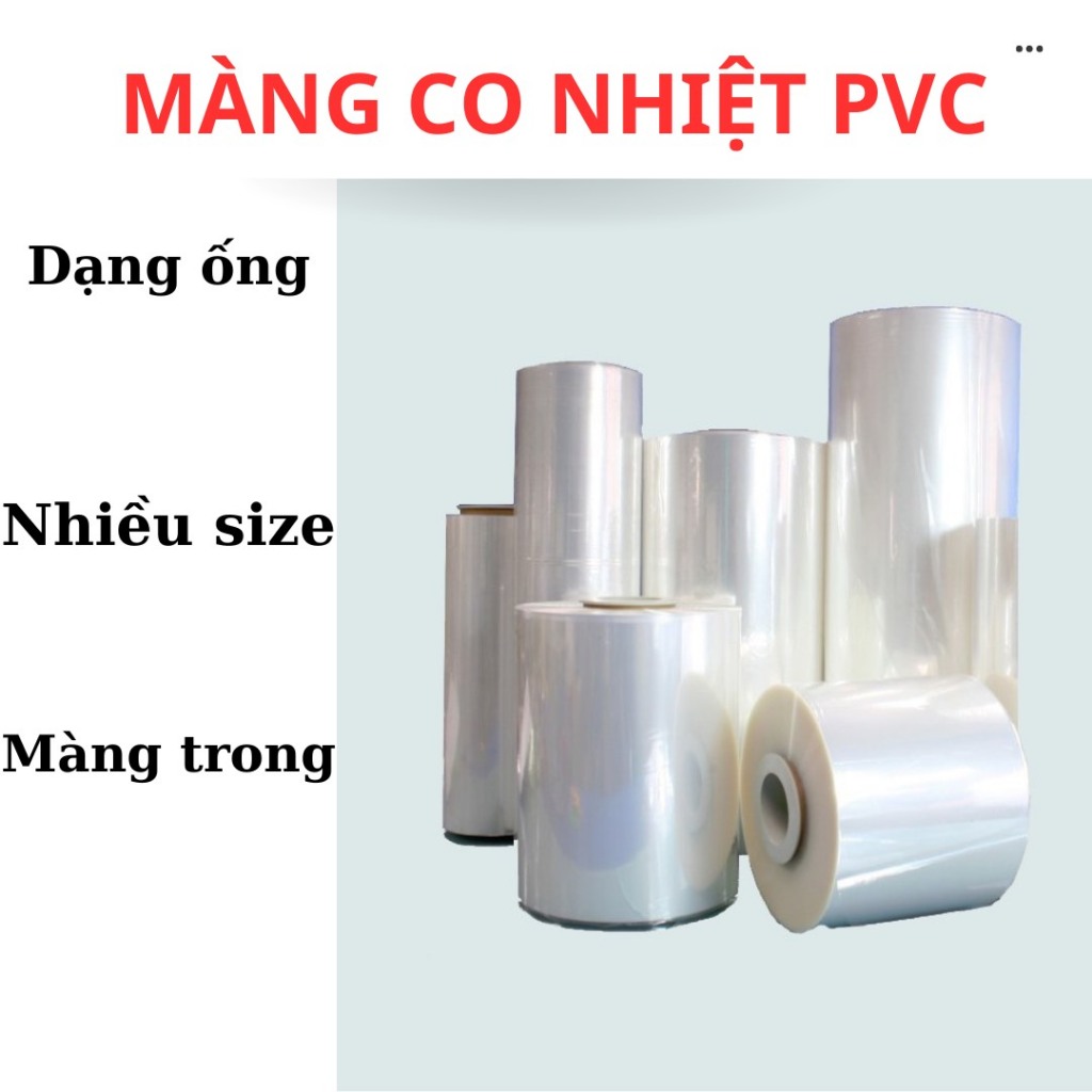 Màng co pvc nhiều kích thước, Màng Co Nhiệt Các Loại Đóng Mỹ Phẩm, Hộp ...