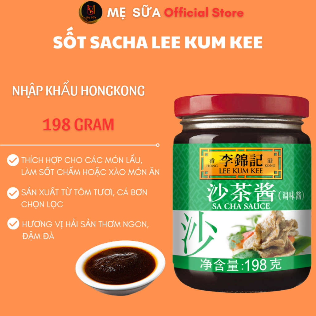 SỐT SACHA LEE KUM KEE HONGKONG 198GR MẸ SỮA | Shopee Việt Nam