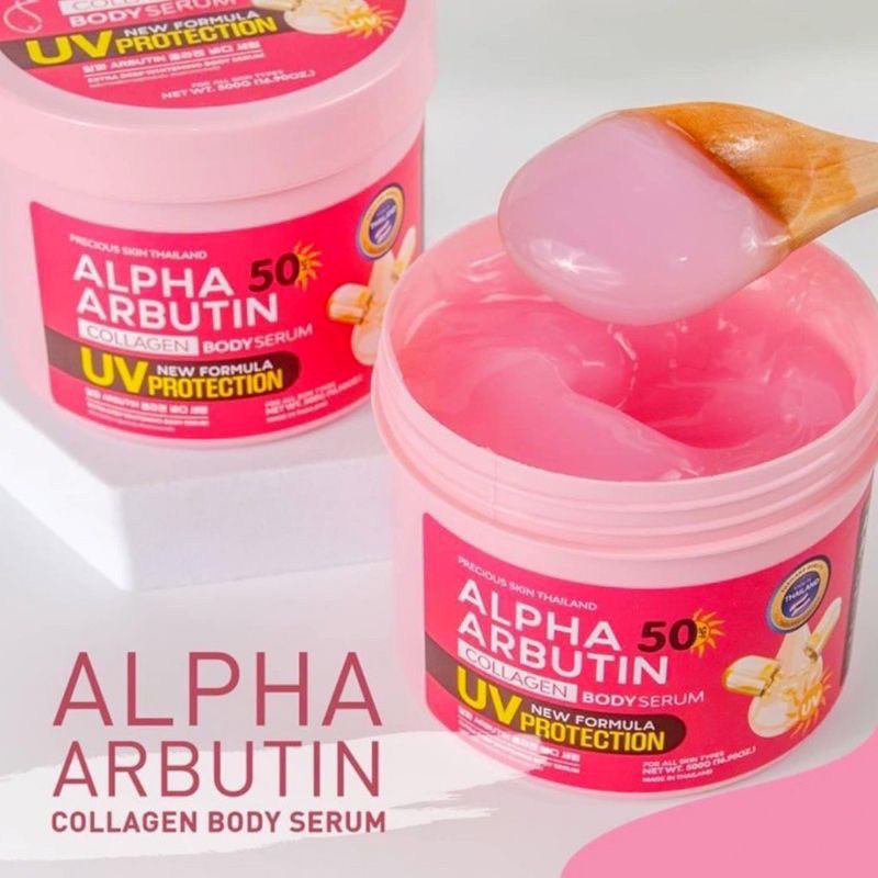 Kem Dưỡng Trắng Da Chống Nắng Alpha Arbutin Collagen Body Serum 500g UV 50 SPF Precious Skin ...