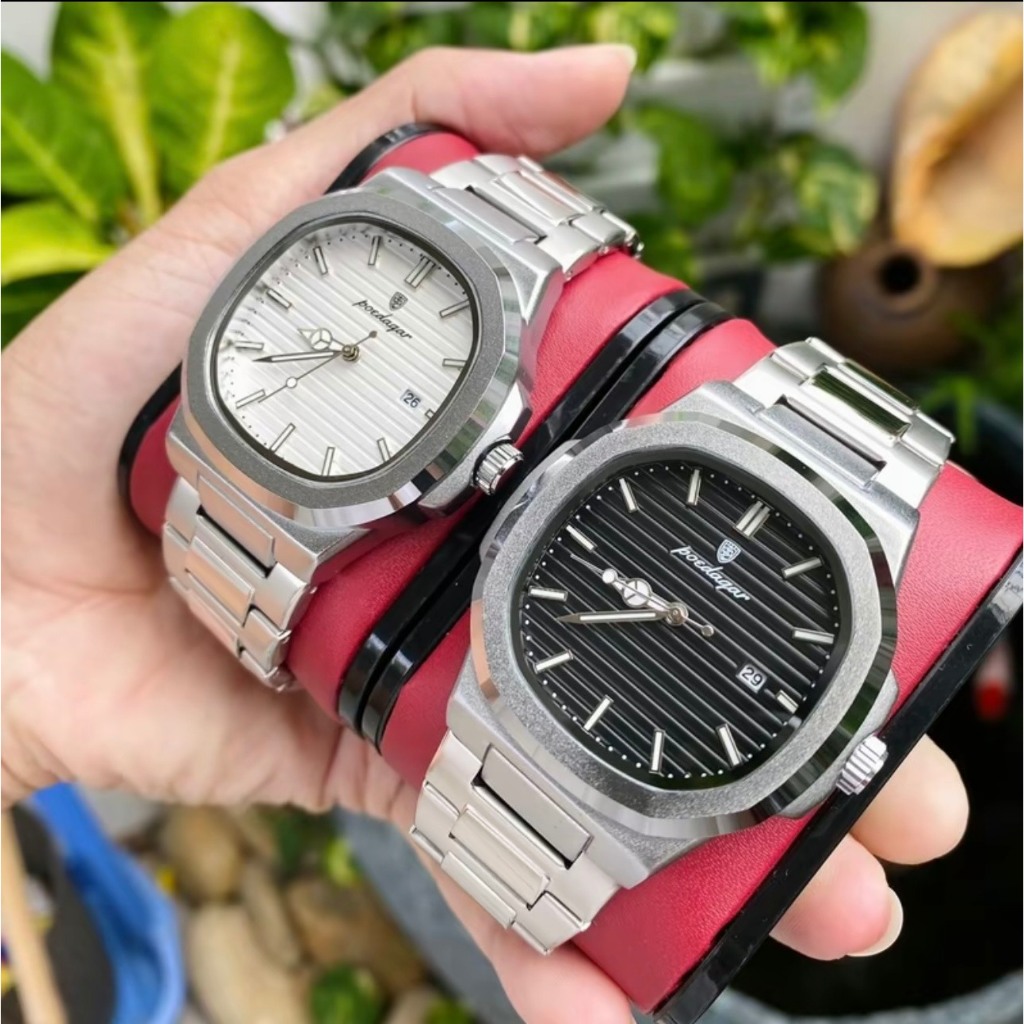 Đồng Hồ Nam Poedagar P613 Tàu Ngầm Dây Kim Loại Lịch Ngày [TẶNG PIN ...