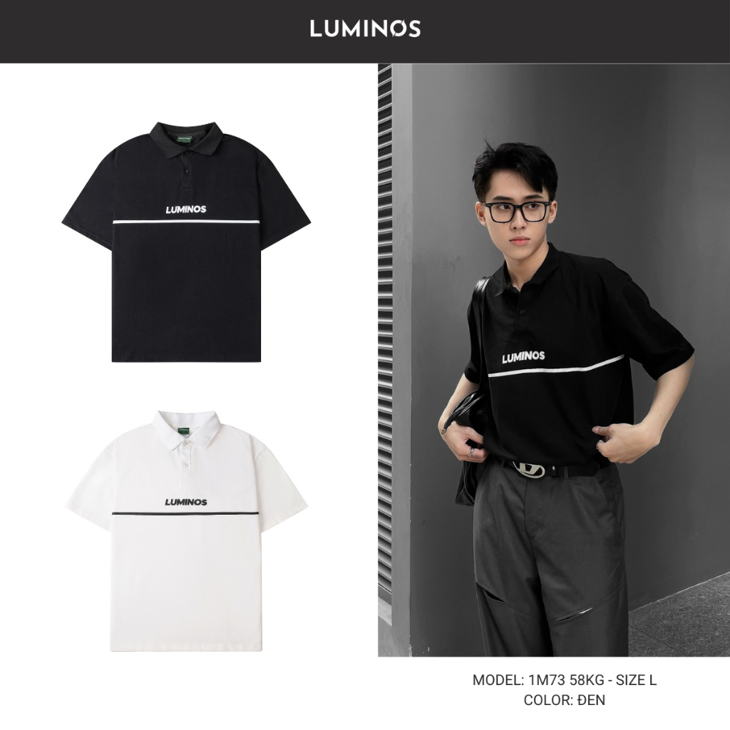 Áo Polo Oversize Luminos Line Club, Áo Polo Dáng Rộng Unisex Chất Vải ...