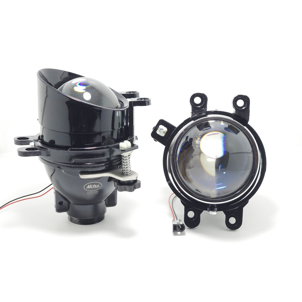 Bi gầm Xenon 3 inch Mitra lens xanh cho xe Ford và Toyota có pát đèn ...