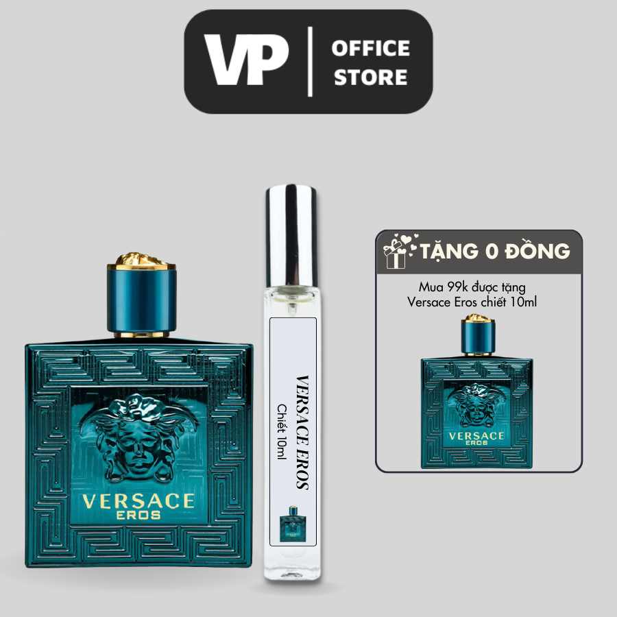 nước Hoa Nam Vesace Eros EDP Chiết 10ml tinh dầu nước hoa nam cao cấp ...