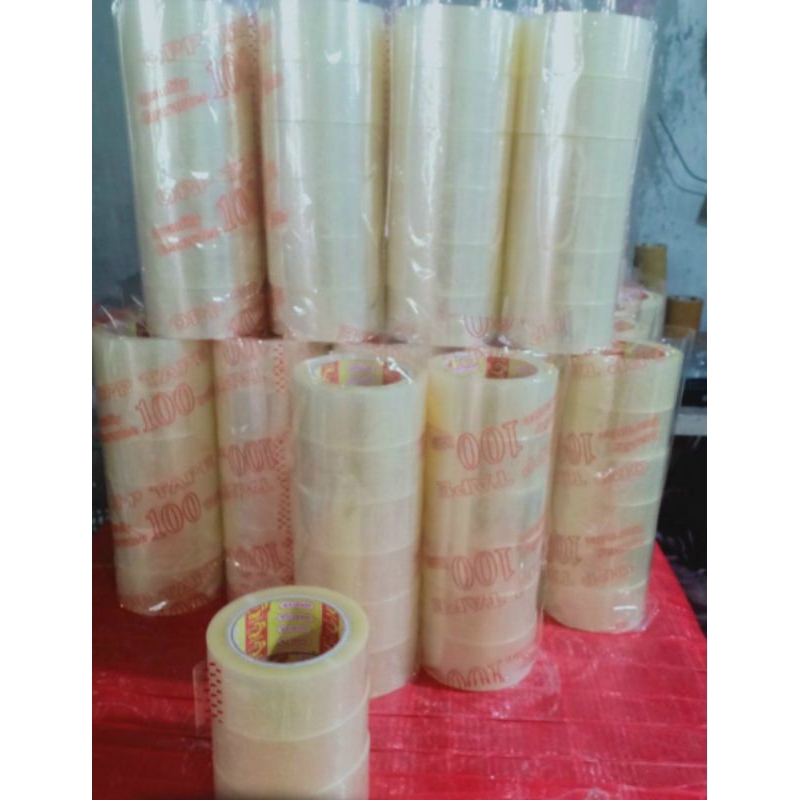(Giá Sỉ ) Băng keo trong 5cm 100 yard nặng 1.2 gồm 1 cây/ 6 cuộn | Shopee Việt Nam