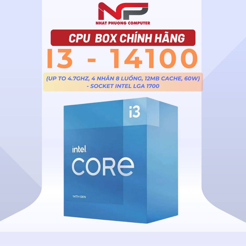 CPU Intel Core i3 14100 | 4.7GHz, 12MB Cache, Socket 1700, iGPU 730 ...