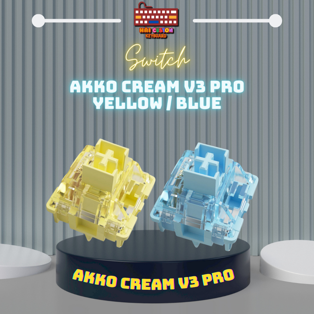 SWITCH AKKO CREAM YELLOW V3 PRO | CREAM BLUE V3 PRO | Shopee Việt Nam