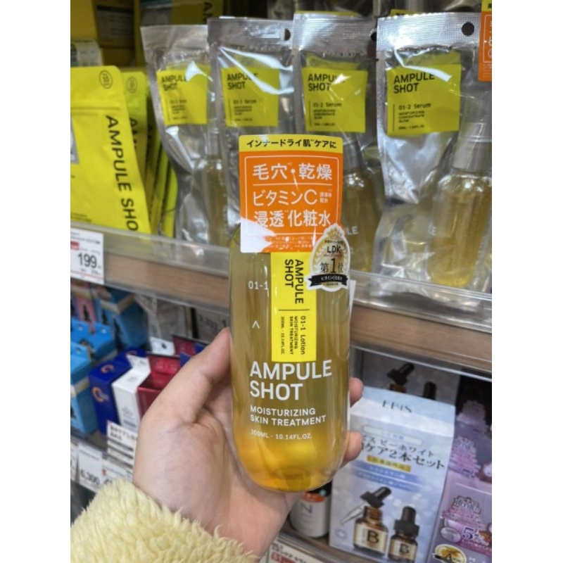 Nước hoa hồng dưỡng ẩm, trắng da Vitamin C Ampule Shot 300ml nhật bản | Shopee Việt Nam