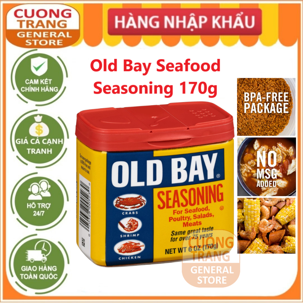 Gia vị Old Bay Classic Seafood Seasoning 170g | Shopee Việt Nam