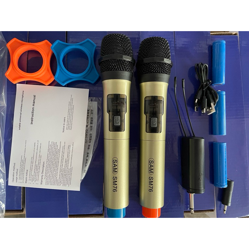 Micro SAM SM76 bản cao cấp mic dành cho loa kéo âm ly chống hú rít cực tốt | Shopee Việt Nam