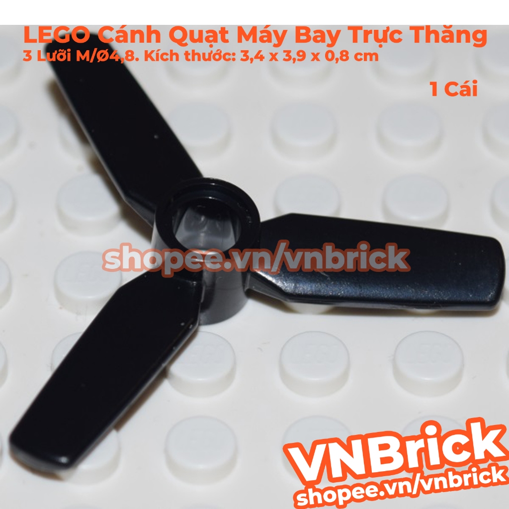 [1 Cái] LEGO Cánh Quạt Máy Bay Trực Thăng 3 Lưỡi M/Ø4,8, Cỡ 3,9 x 3,4 x ...