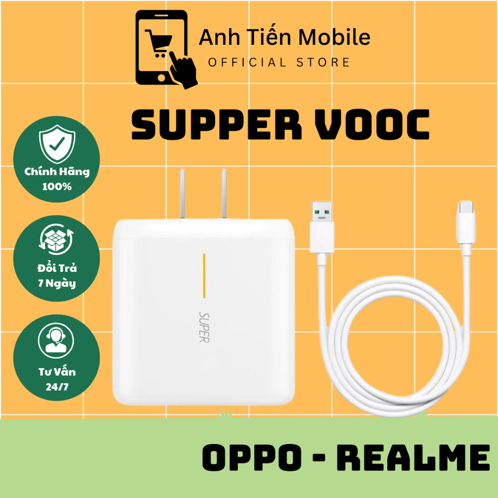 Bộ Sạc Vooc 65W Oppo- Realme (Chính Hãng) | Shopee Việt Nam