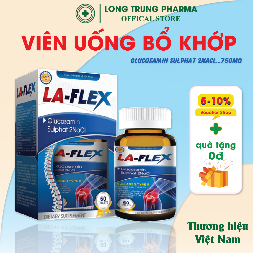Bổ khớp glucosamin La Flex (Laflex), Hỗ trợ bổ sung chất nhầy dịch khớp ...