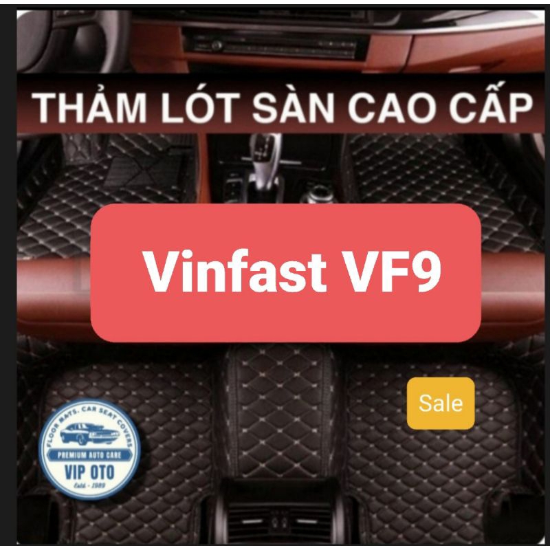 Thảm lót sàn 6F, 8D, Nappa xe Vinfast VF9( da+rối) 3 hàng ghế, da nhập | Shopee Việt Nam