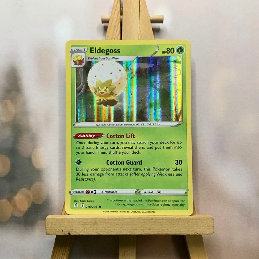 Thẻ hình Pokemon Eldegoss 016/203 - Lá bài lẻ Holo Rare Reverse Holo ...
