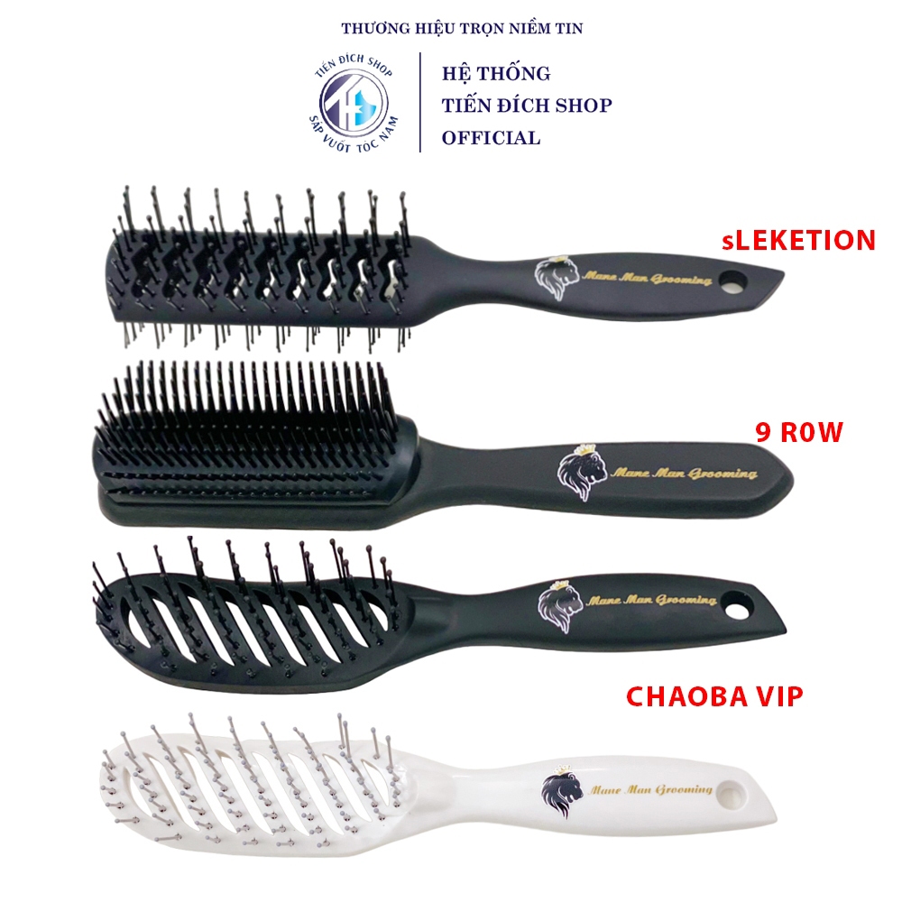Lược Mane Man Skeleton | Lược Mane Man 9 Row | Lược bán nguyệt 2 màu ...