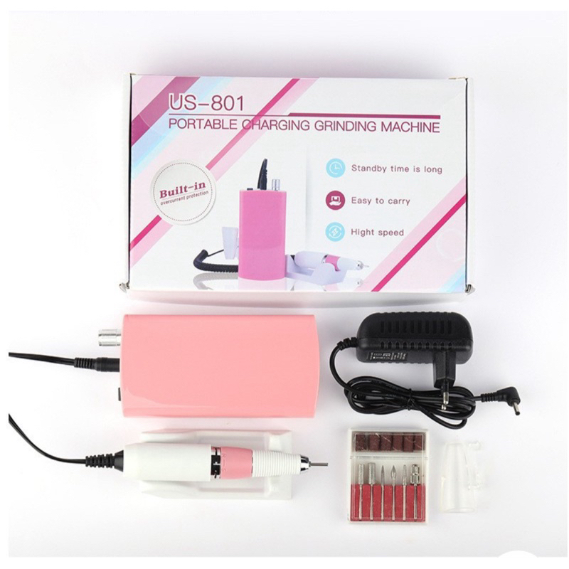 Máy mài tích điện US801 siêu bền làm nail | Shopee Việt Nam