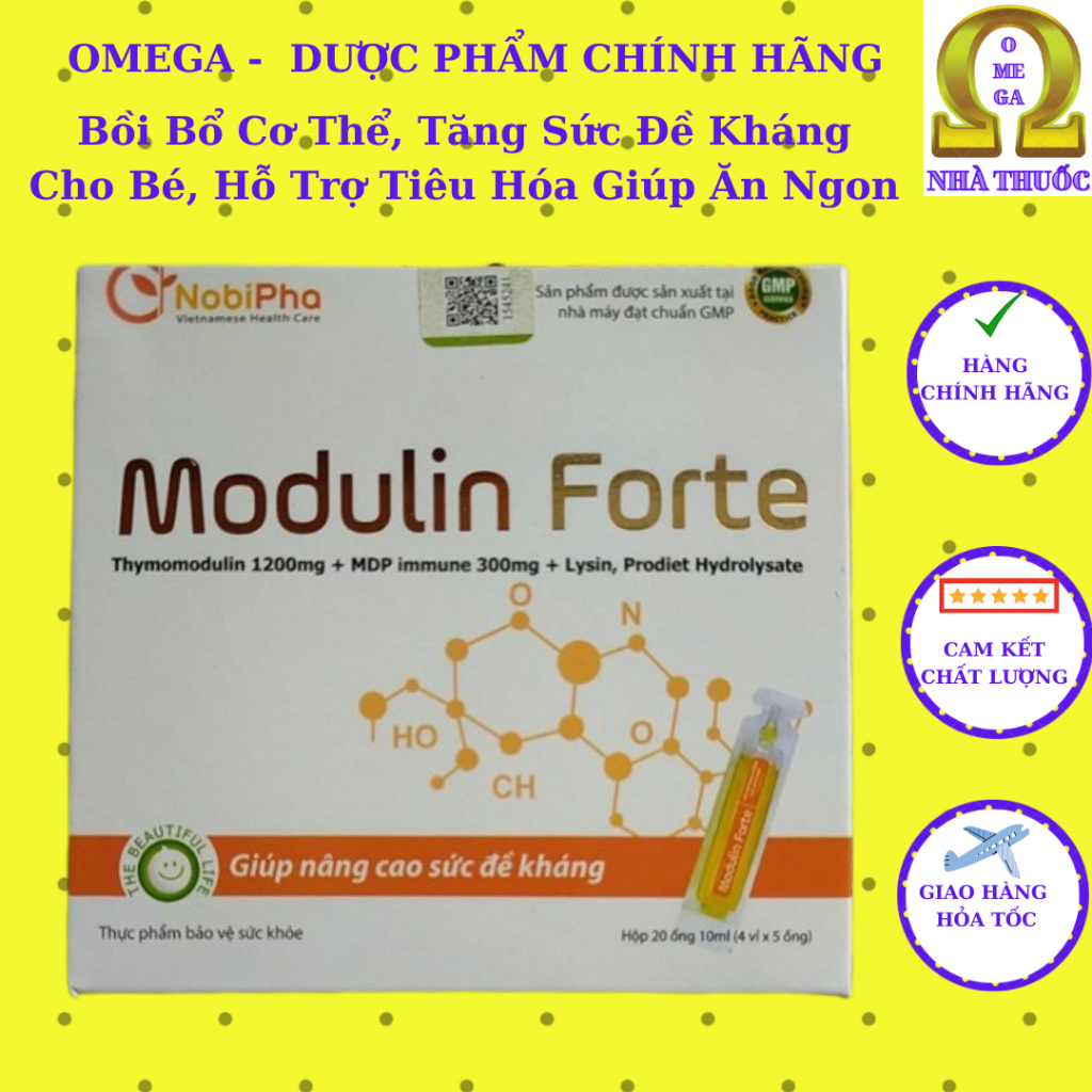 Siro Modulin Forte [HD 2027, 20 ống]- Hỗ Trợ Bồi Bổ Cơ Thể Khỏe Mạnh ...