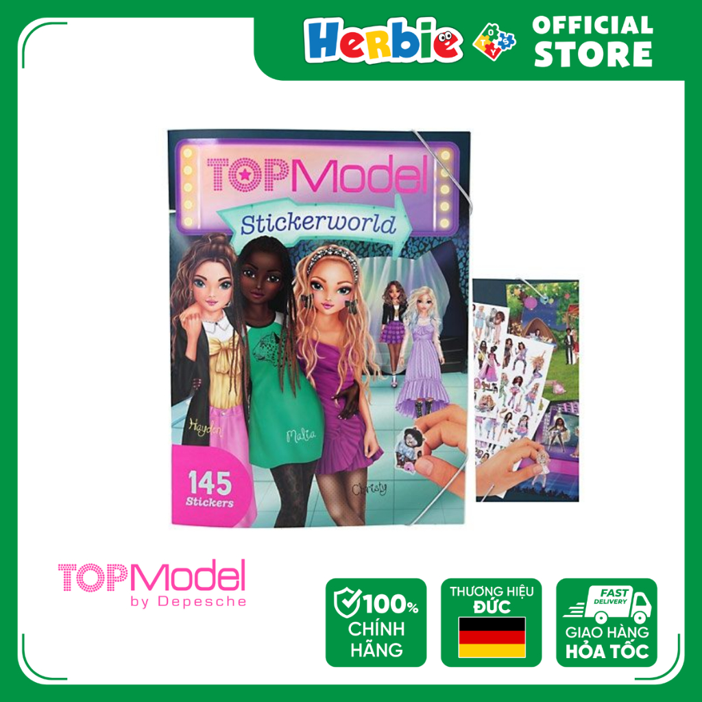 BST thiết kế thời trang Stickerworld TOPMODEL TM011468 - Herbie Toys ...