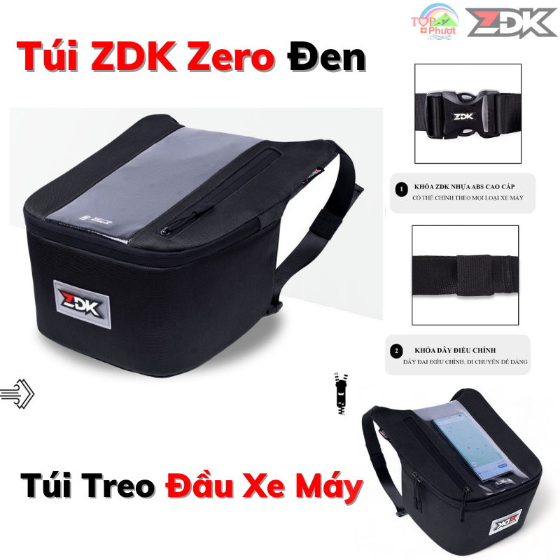Túi treo đầu xe máy , túi treo ghi đông xe máy , để điện thoại , đồ tiện dụng | Shopee Việt Nam