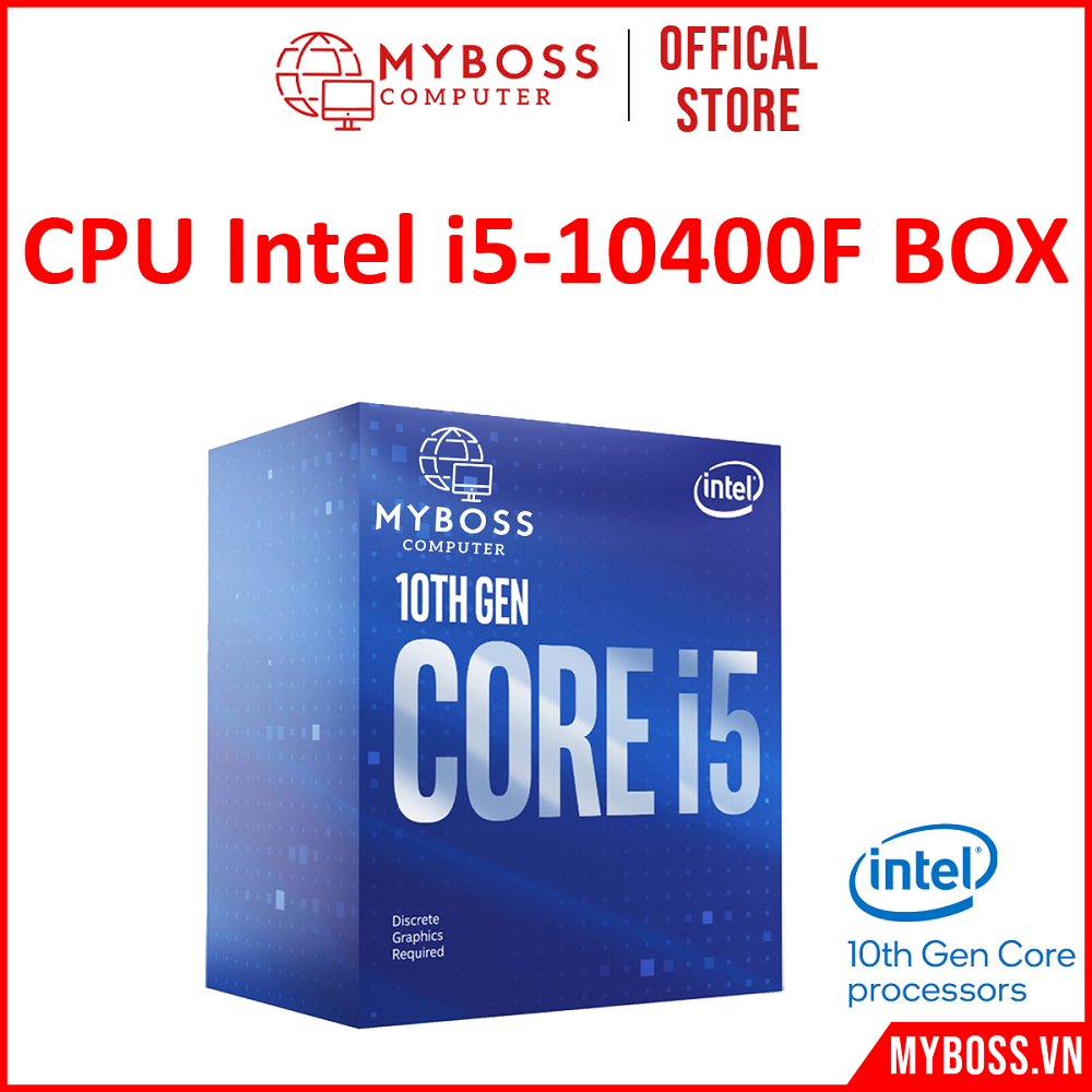 CPU Intel i5-10400F Full Box, Socket 1200 (Upto 4.3Ghz, 6 Nhân 12 Luồng ...