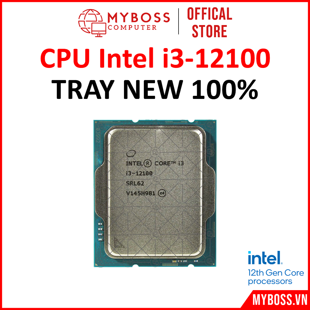 CPU Intel i3-12100 TRAY Ko Fan, Socket 1700 (Upto 4.3Ghz, 4 N/ 8 L ...