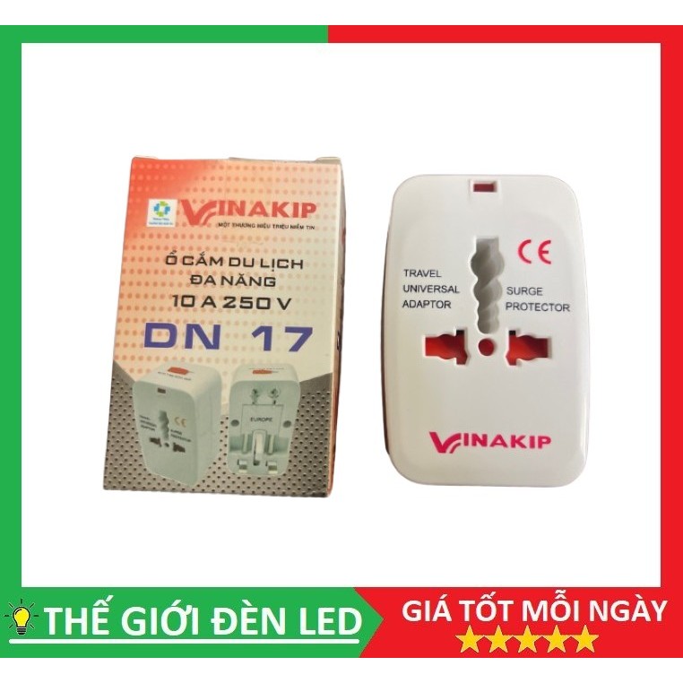 Ổ cắm điện du lịch đa năng VINAKIP DN 17 chính hãng | Shopee Việt Nam