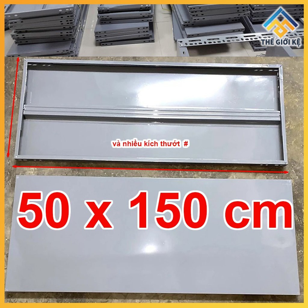 Mâm sắt 50x150 mâm sàn lắp kệ sắt v lỗ đa năng 50x150cm Sơn tĩnh điện ...