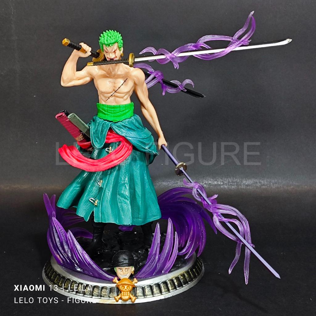 ONE PIECE - ZORO ĐỨNG 2 ĐẦU - 3 KIẾM - 3 HAKI - 21cm - 500g - BOX ...