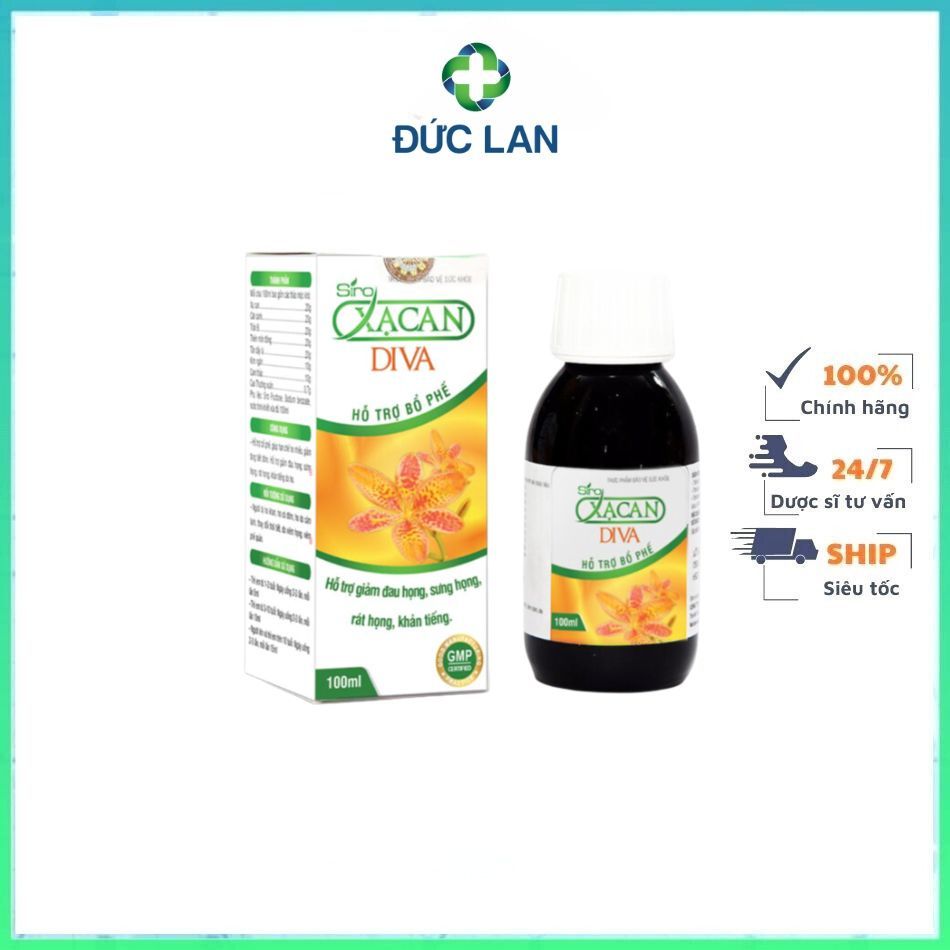 SIRO XẠ CAN DIVA - HỖ TRỢ GIẢM HO, BỔ PHẾ - [CHAI 100ML] - HERBASOUL ...