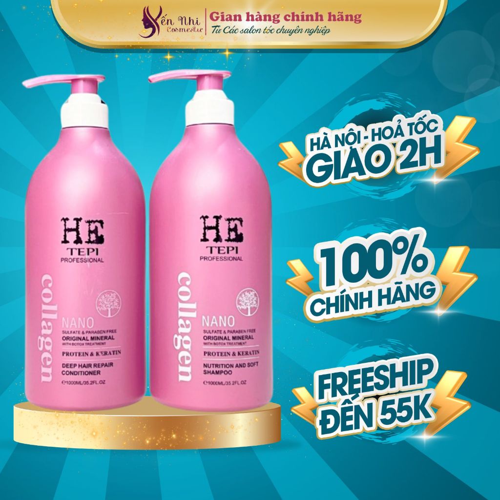 Dầu Gội HE TEPI phục hồi hư tổn giảm dầu bết, ngăn gàu, dầu gội ...