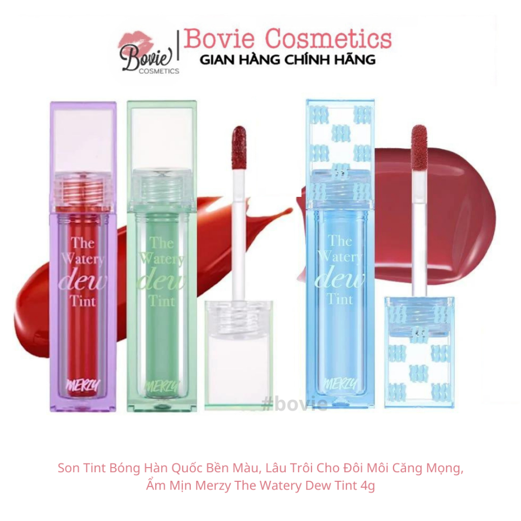 Son Tint Bóng Lì Merzy The Watery Dew Tint 4g | Shopee Việt Nam