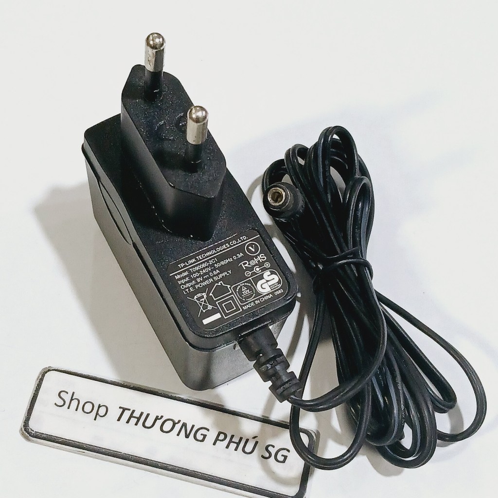 Adapter TP Link DC: 9V - 0.6A (Đầu cắm 5.5mm X 2.1mm) / ZIN | Shopee ...