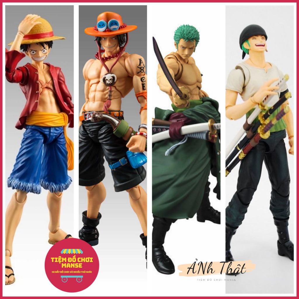 Mô Hình Đồ Chơi Nhân Vật SHF One Piece - Luffy - Zoro - Ace - Cao 18cm ...