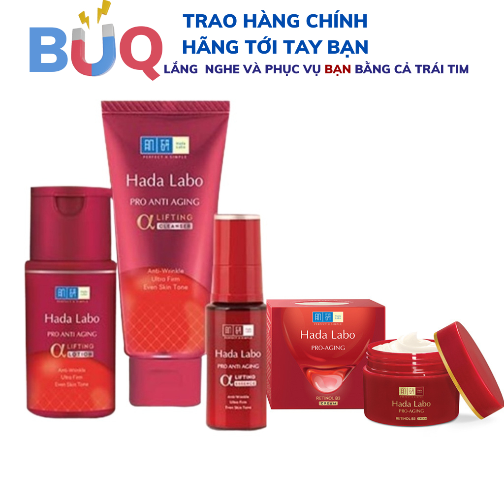 Combo Trọn Bộ Sản Phẩm Dưỡng Chuyên Biệt Chống Lão Hóa Hada Labo Pro ...