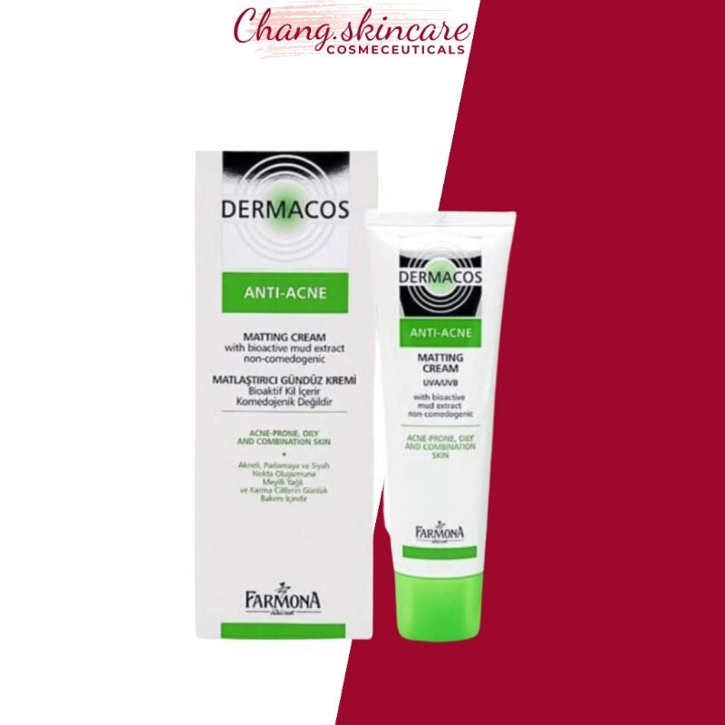 Dermacos kem dưỡng kiềm dầu Anti-Acne Matting Cream 50ml | Shopee Việt Nam