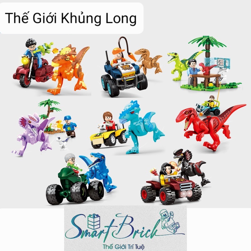 Mô Hình Lắp Ráp Khủng Long ( Sembo Block ) 205086 - 205093 | Shopee ...