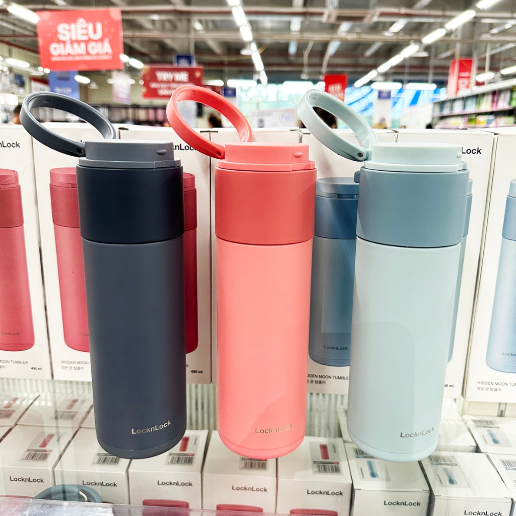 [LocknLock] Bình giữ nhiệt Hidden Moon LHC3275 dung tích 490ml - 3 màu | Shopee Việt Nam