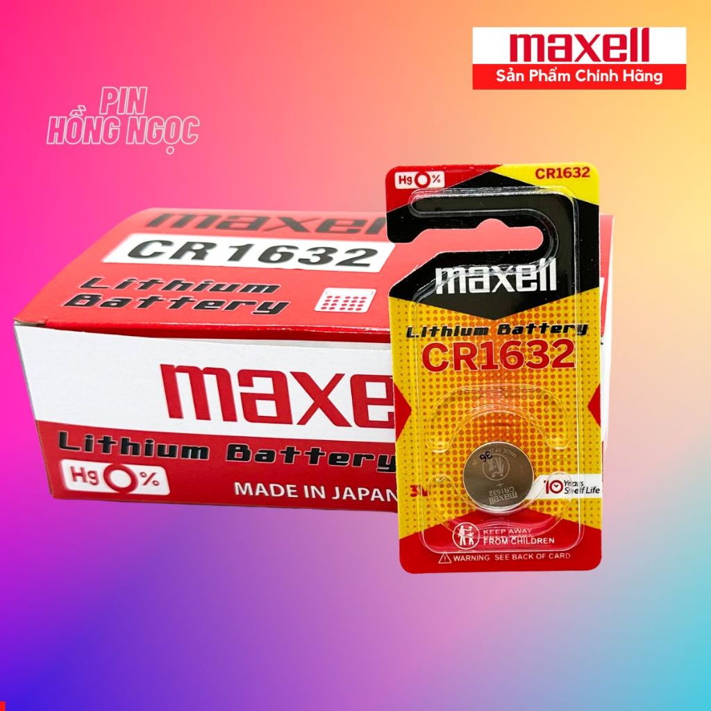 Pin CR1632 Maxell 3V Vỉ 1 Viên Cao cấp | Shopee Việt Nam