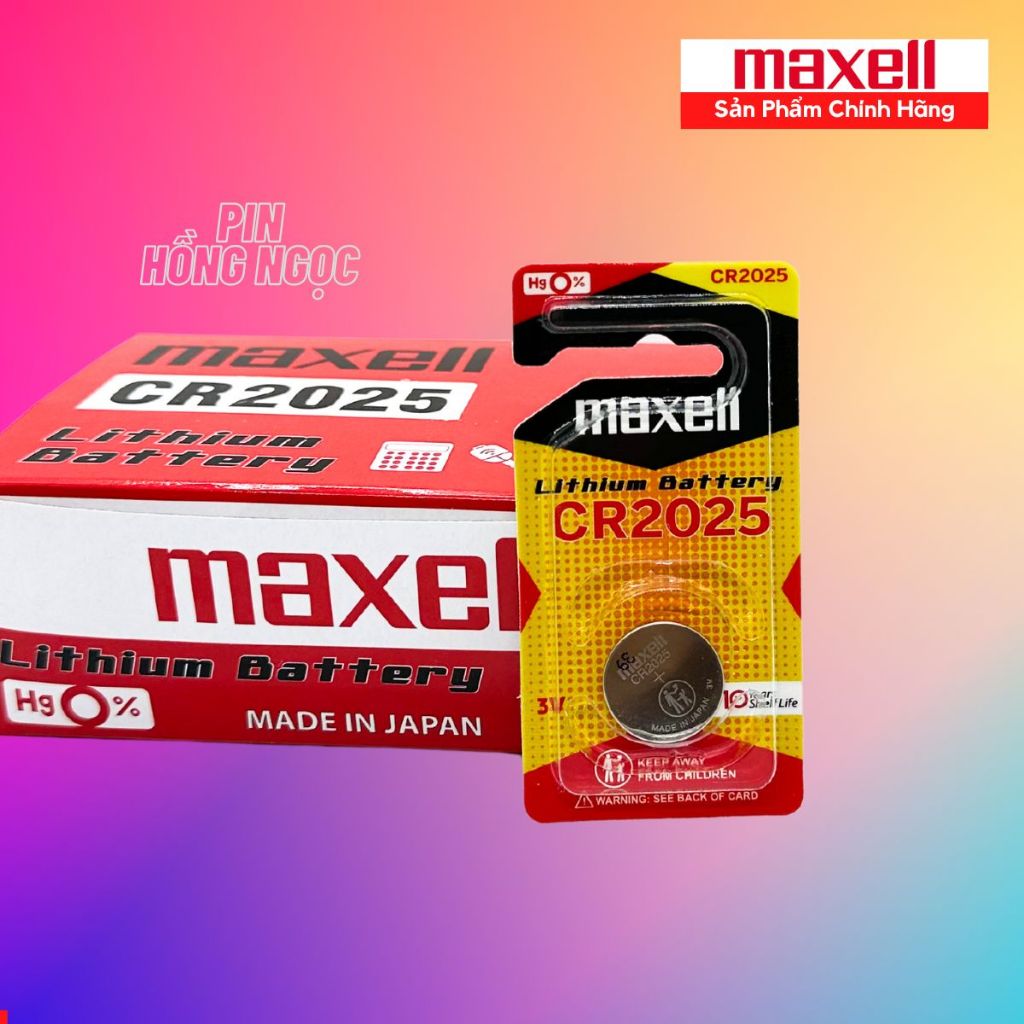Pin CR2025 Maxell 3V cao cấp vỉ 1 viên chính hãng | Shopee Việt Nam
