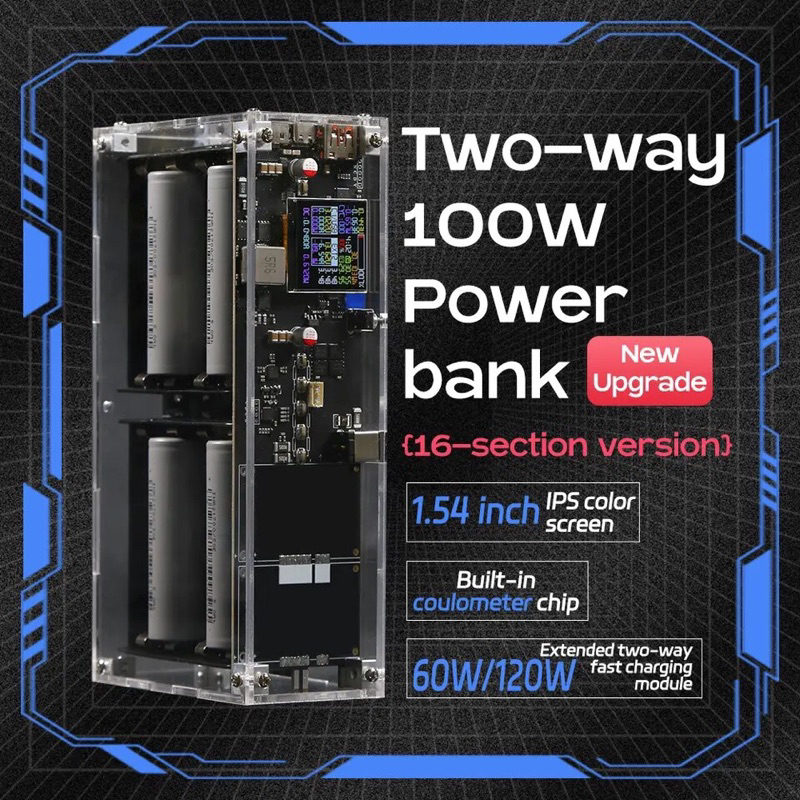 BOX SẠC DỰ PHÒNG Meca 100W-300W 8/ 16 / 24 Cell 21700 [ Phiên Bản Cao Cấp - Mạch Chuẩn BH 03 ...