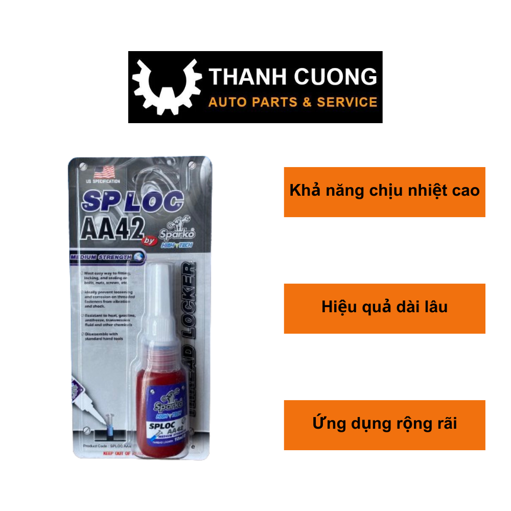 Keo Khóa Ren, Keo Chống Xoay Tuôn Ốc, Bù Lon,...Thương Hiệu SPARKO ...